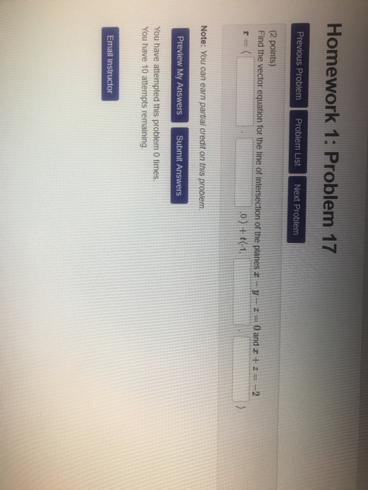 Solved Homework 1: Problem 17 Previous Problem Problem List | Chegg.com