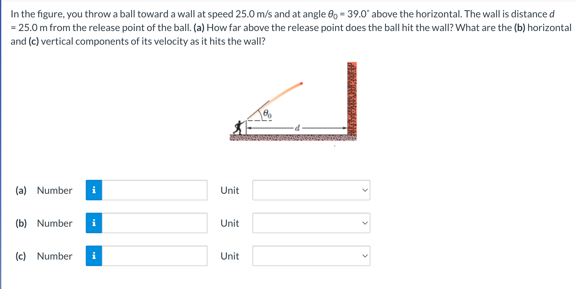 Solved In the figure, you throw a ball toward a wall at | Chegg.com