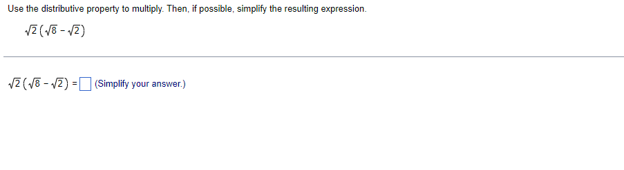 Solved Use the distributive property to multiply. ﻿Then, | Chegg.com