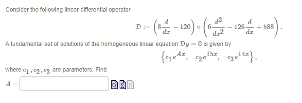 Solved Consider the following linear differential operator | Chegg.com