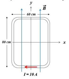 Solved The rectangular current loop in the figure carries a | Chegg.com