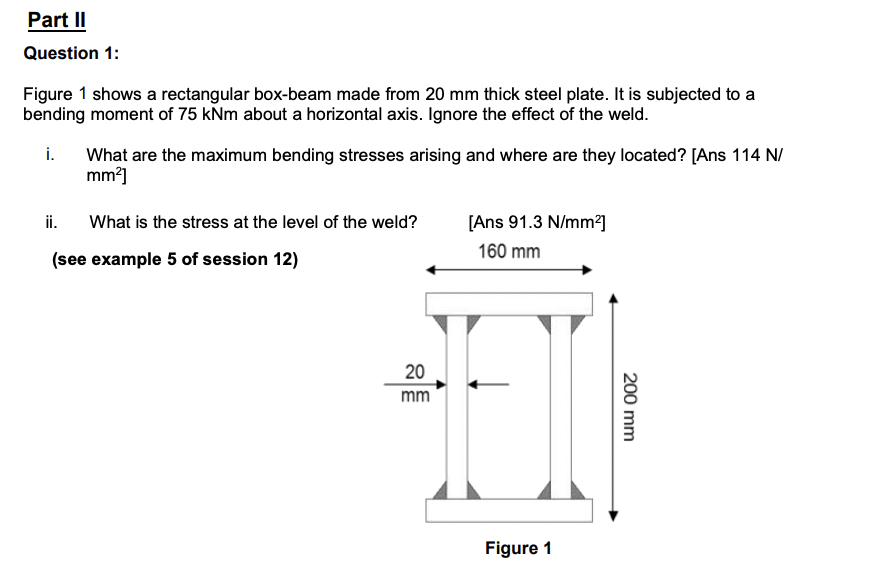 Solved Part IIQuestion 1:Figure 1 ﻿shows a rectangular | Chegg.com