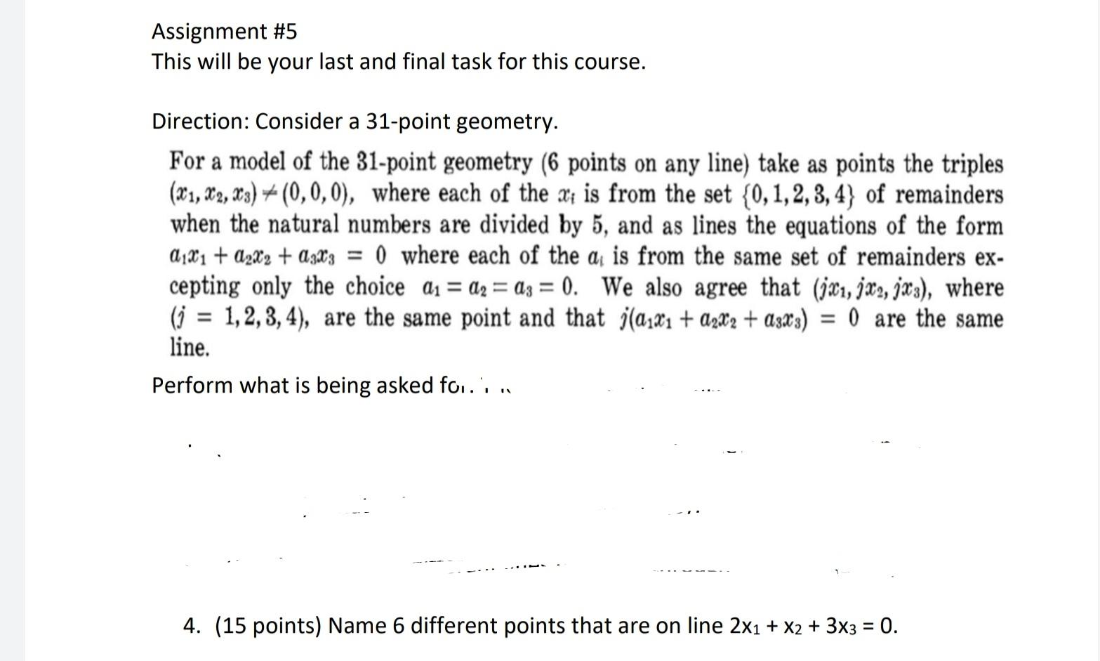 Solved Assignment #5 This will be your last and final task | Chegg.com