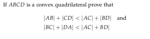 Solved If ABCD is a convex quadrilateral prove that AB + CD | Chegg.com