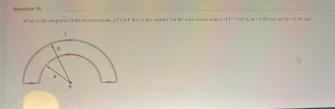 Solved What is the magnetie field (in microtesla, μT ) at P | Chegg.com