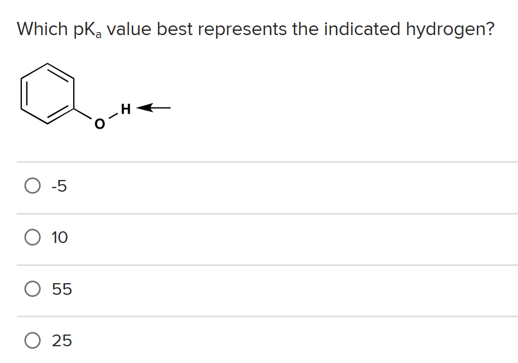 Solved Which pKa value best represents the indicated | Chegg.com