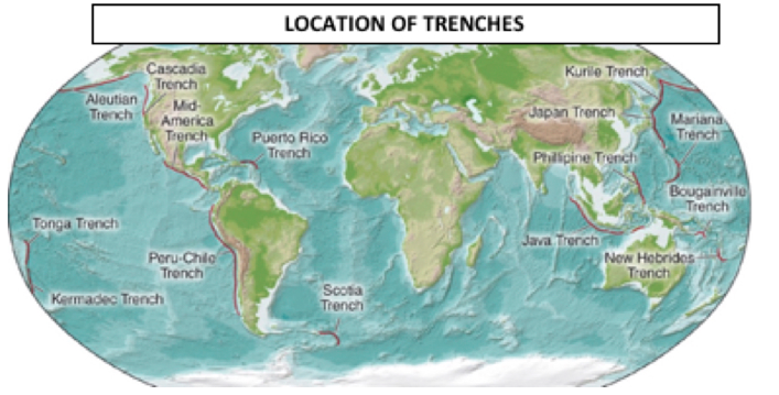 Aleutian Trench Map