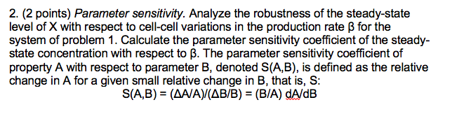 2. (2 points) Parameter sensitivity. Analyze the | Chegg.com
