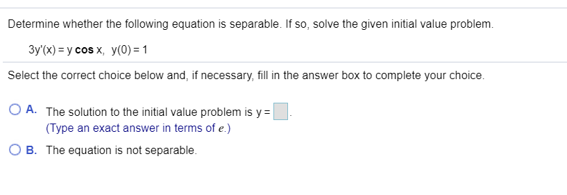 Solved Determine whether the following equation is | Chegg.com