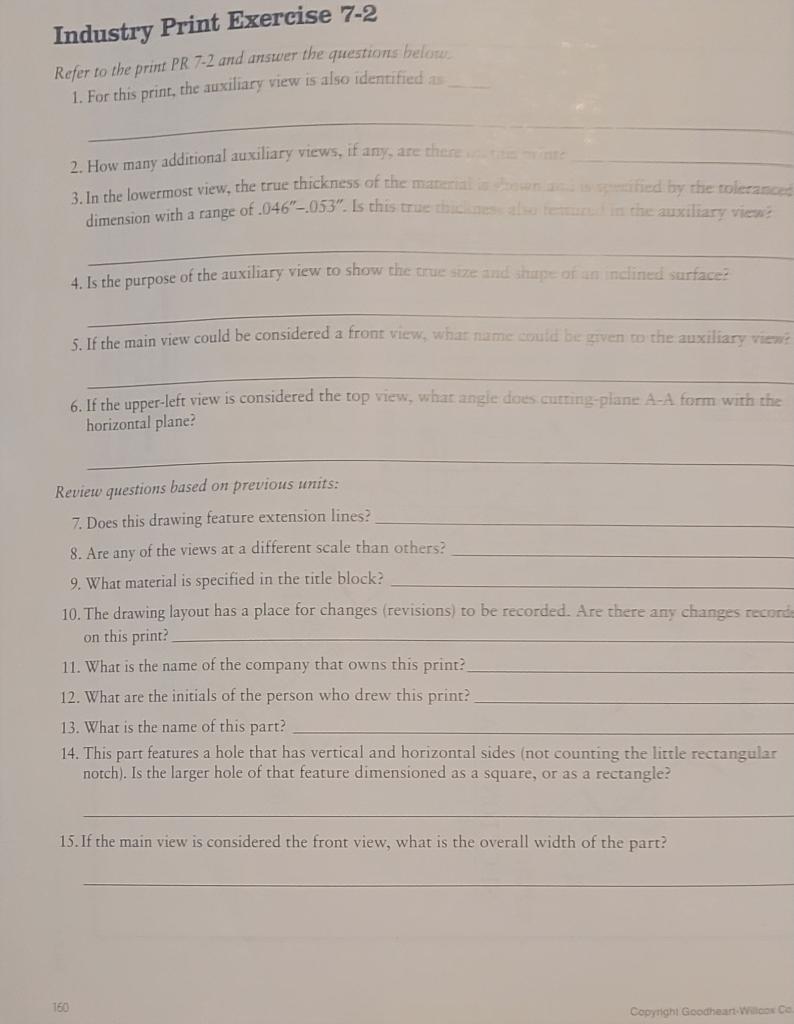 Solved Industry Print Exercise 7-2 Refer to the print PR 7−2 | Chegg.com