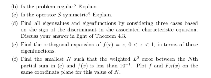 Solved 3 Consider The Eigenvalue Problem G Ag 0 0 4481