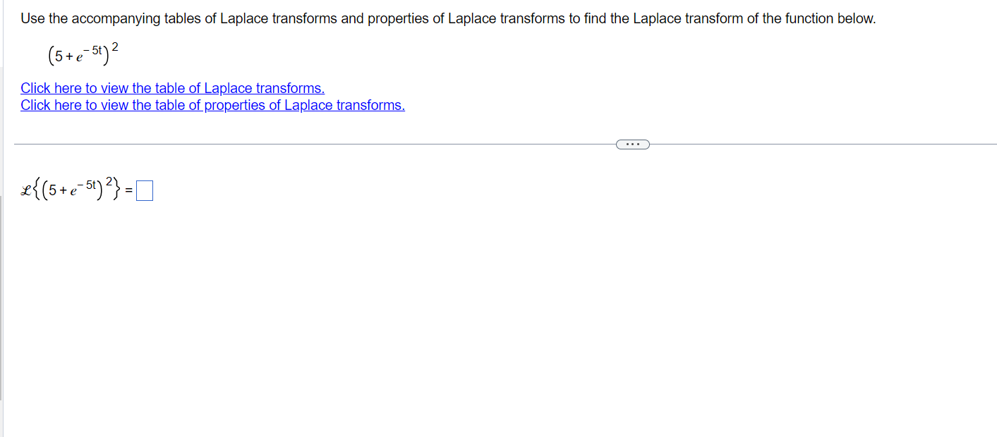 Solved Use the accompanying tables of Laplace transforms and | Chegg.com