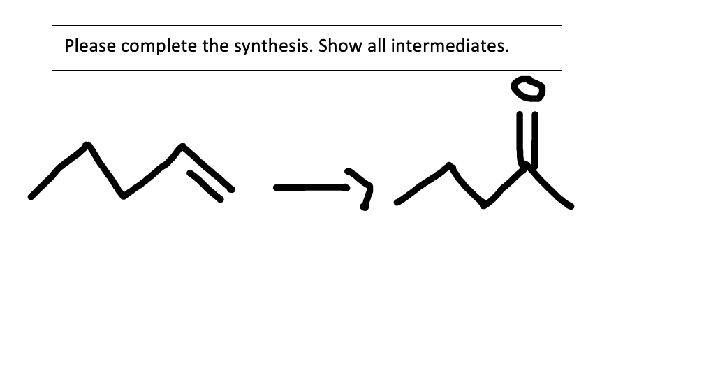 Solved Please help complete the synthesis and show all the | Chegg.com