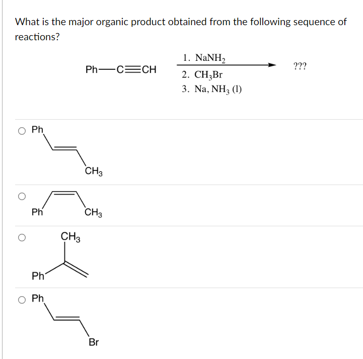 [Solved]: What is the major organic product obtained from t