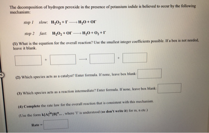 Chemical Equation For Hydrogen Peroxide And Potassium Iodide - Tessshebaylo