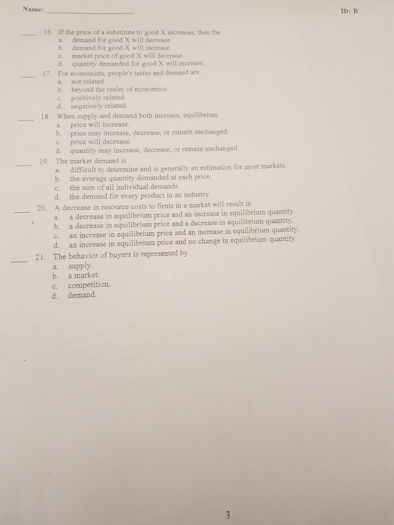 Solved Multiple Choice Identify the letter of the choice | Chegg.com
