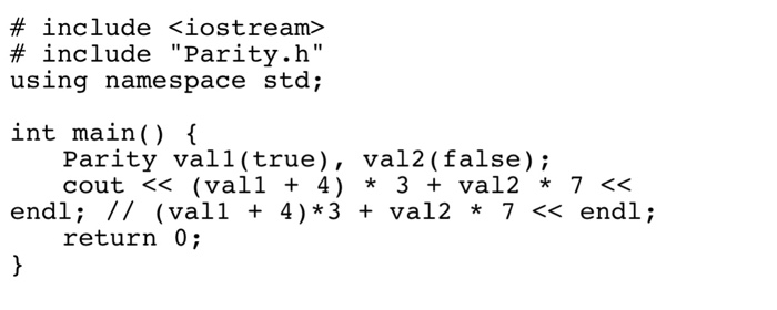 Solved 1. The parity of a number is whether it is even or | Chegg.com