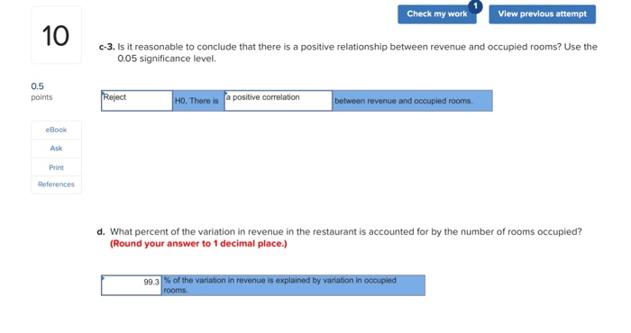 Solved Check my work View previous attempt 10 0.5 points | Chegg.com