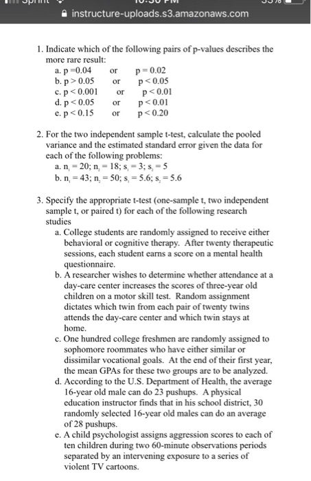 Solved instructure-uploads.s3.amazonaws.com 1. Indicate | Chegg.com
