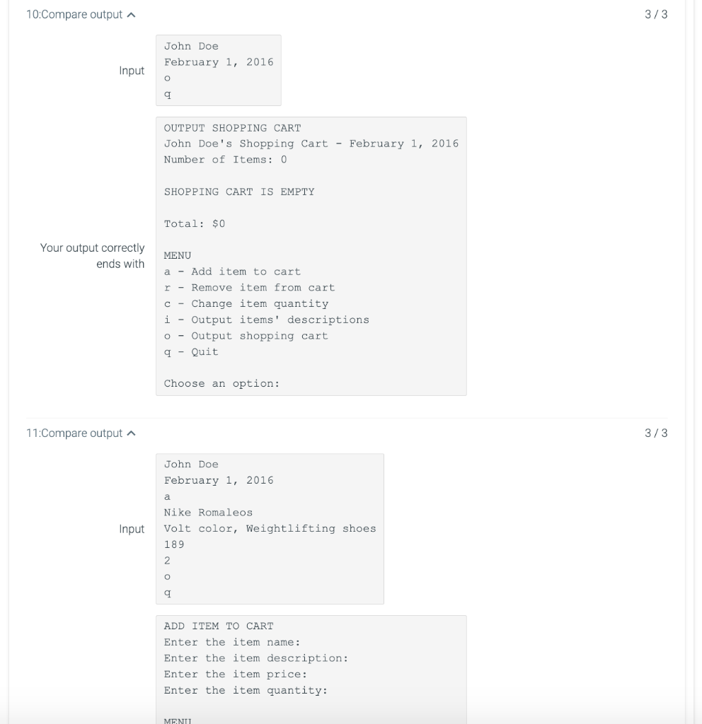 Solved This program extends the earlier "Online shopping | Chegg.com