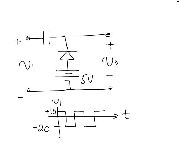 Solved Draw output voltage Vo for the given circuit when | Chegg.com