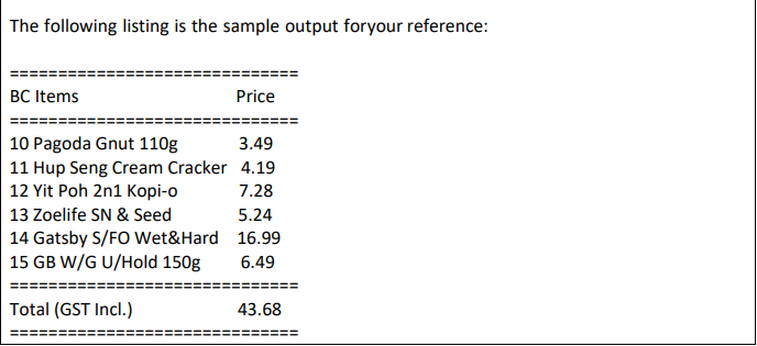 Solved a Exercise 3: Building a Point of Sales (POS) using a | Chegg.com