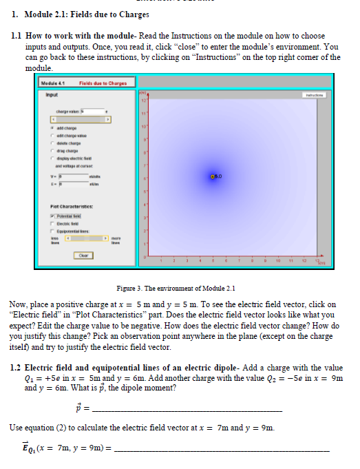 Solved 1.1 How to work with the module- Read the | Chegg.com