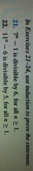 Solved In Exercises 1-11, using induction, verify that each | Chegg.com