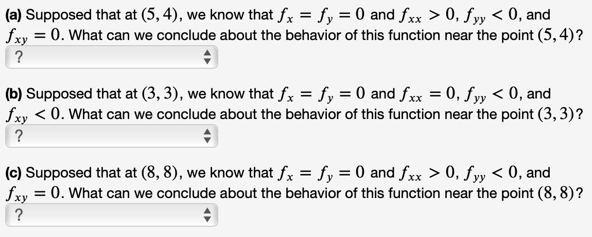 Solved (a) Find the critical point of f(x, y) = (2x2 – y) | Chegg.com