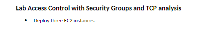 Solved Lab Access Control with Security Groups and TCP | Chegg.com