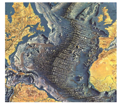 Solved 6. a. What does the large underwater ridge in the | Chegg.com