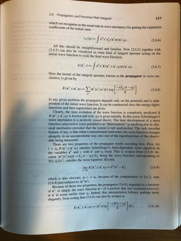 The following question is from graduate quantum | Chegg.com