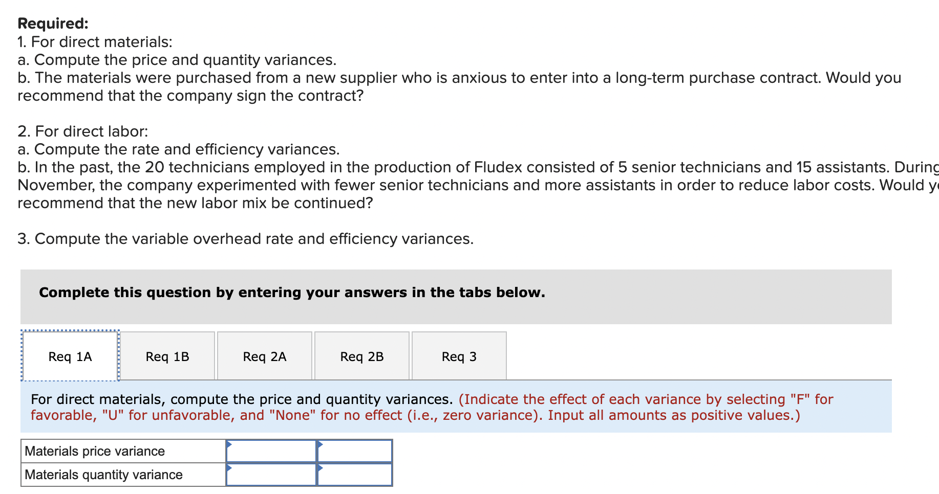 Solved Problem 10-14 (Algo) Basic Variance Analysis [LO10-1, | Chegg.com