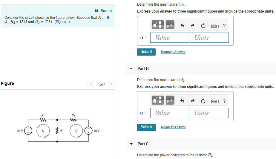 Solved Find node voltage v1 Review Express your answer to | Chegg.com