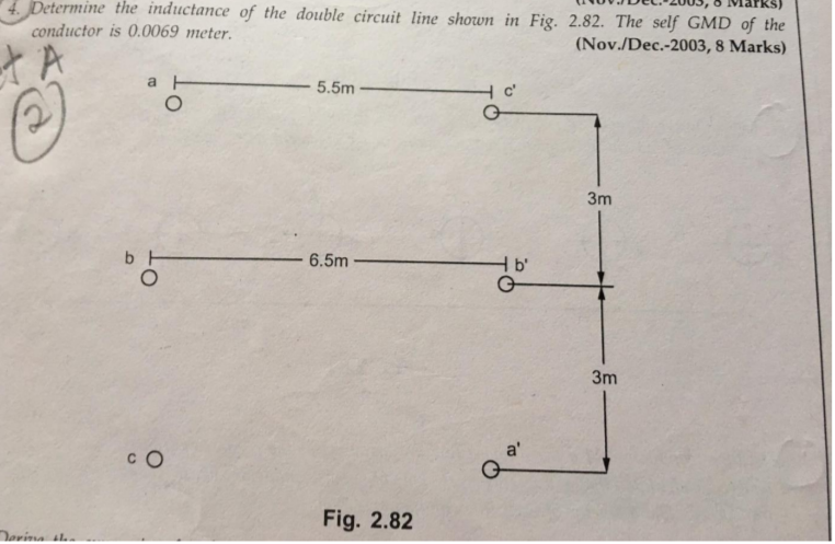Solved 4 Determine The Inductance Of The Double Circuit