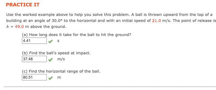 Solved GOAL Solve a two-dimensional kinematics problem with | Chegg.com