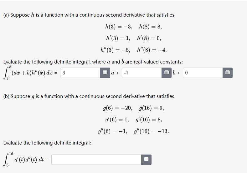 Solved (a) Suppose h is a function with a continuous second | Chegg.com
