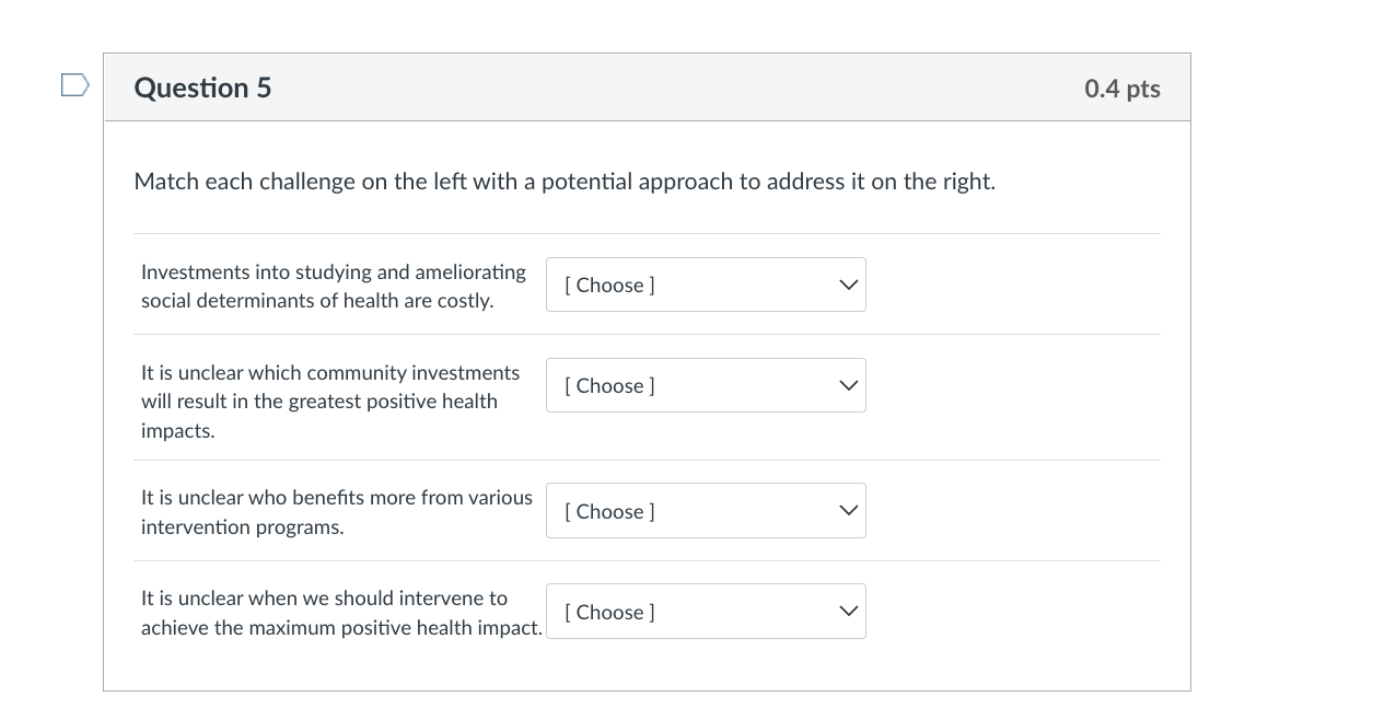 Solved Match each challenge on the left with a potential | Chegg.com