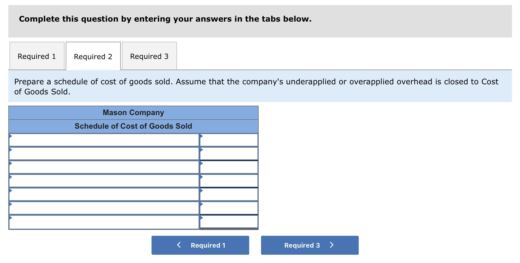 Solved Exercise 3-6 (Algo) Schedules of Cost of Goods | Chegg.com