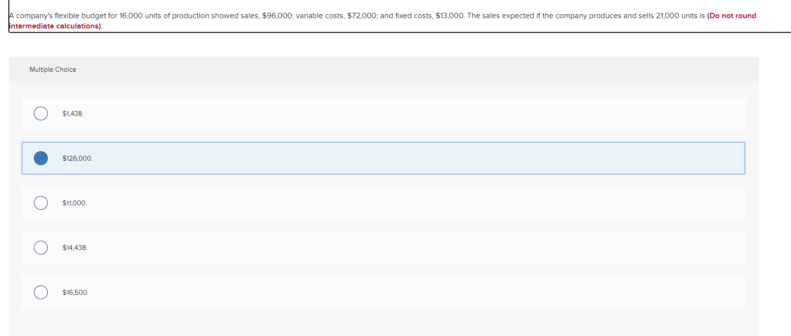 Solved ntermediate calculations): Multiple Choice \\( \\$ | Chegg.com