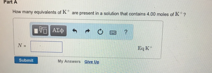Solved How many equivalents of Mg2+ are present in a | Chegg.com