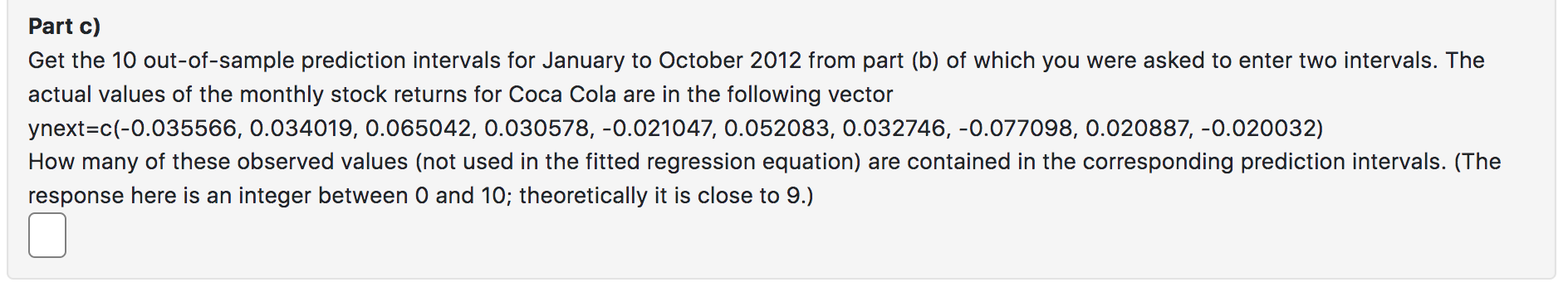 The variables are x= SP 500 market monthly log return | Chegg.com