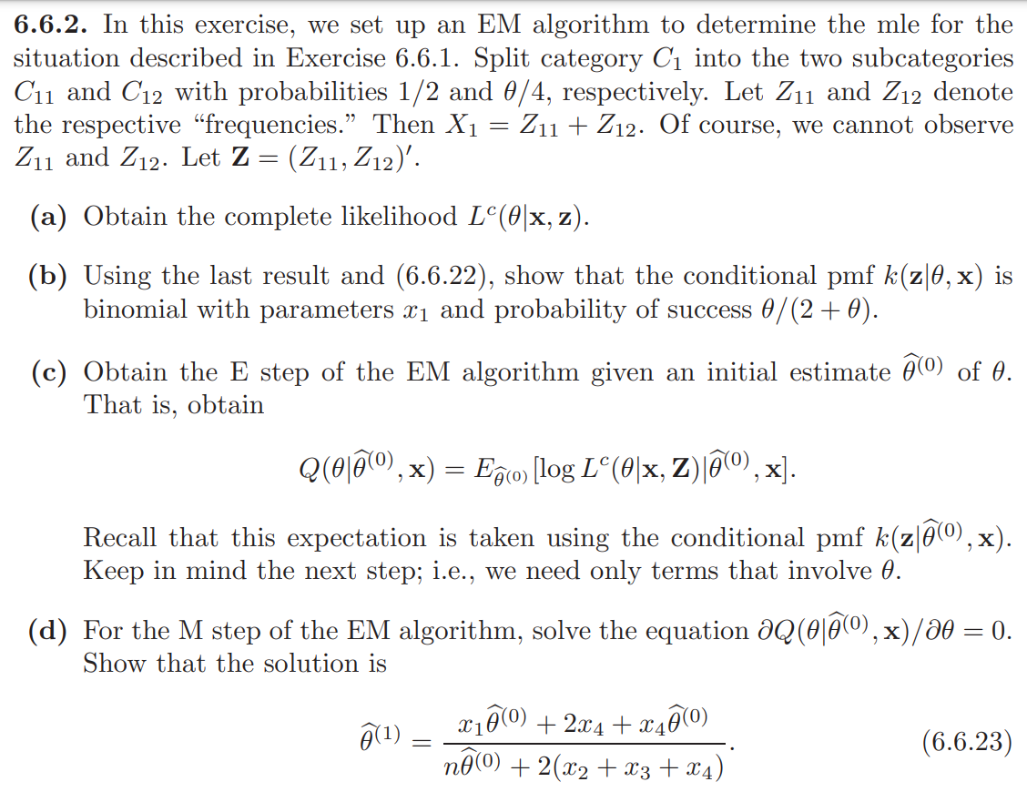 Solved Problem 5. 2 In Exercise 6.6.2, provide an expression | Chegg.com