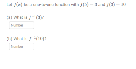 Solved Let f(2) be a one-to-one function with f(5) = 3 and | Chegg.com
