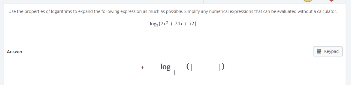 Solved Use the properties of logarithms to expand the | Chegg.com Solved Use the properties of logarithms to expand the | Chegg.com