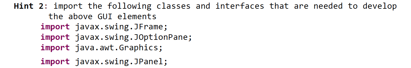Solved Q2. The following GUI application request the user to | Chegg.com
