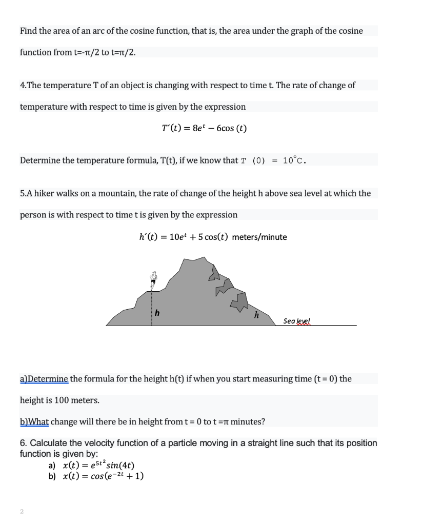 Solved Assignment 3 - Derivative and Antiderivative of Sine | Chegg.com