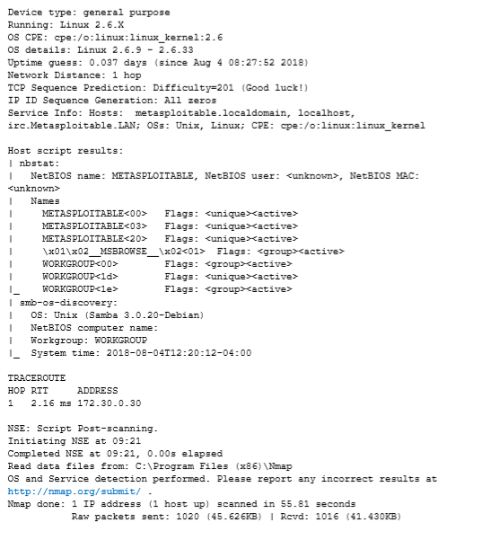 Solved What ports and services of the system were open, as | Chegg.com