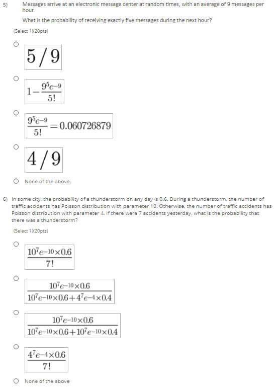 Solved 5 Messages Arrive At An Electronic Message Center At