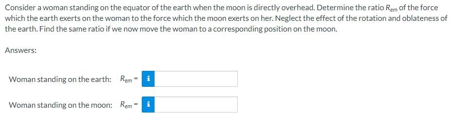 Solved Consider a woman standing on the equator of the earth | Chegg.com